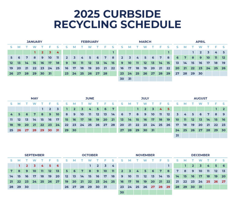 Recycling Schedule – Kuerth's Disposal